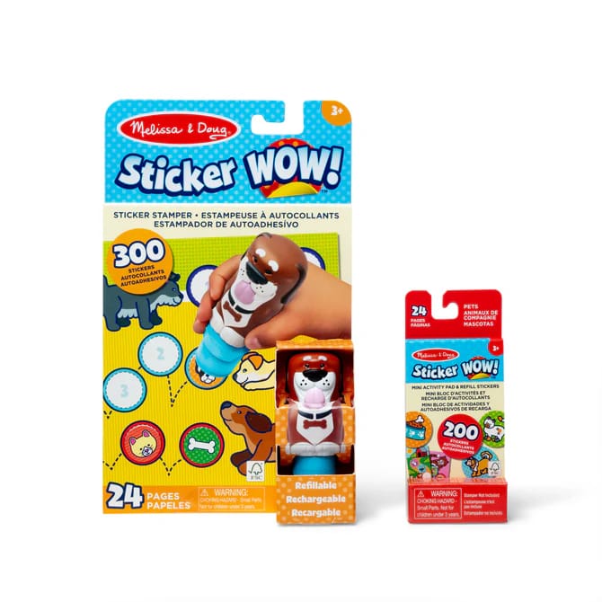 Juffrouw Pollewop - Sticker WOW - Stickerstempel Dog
